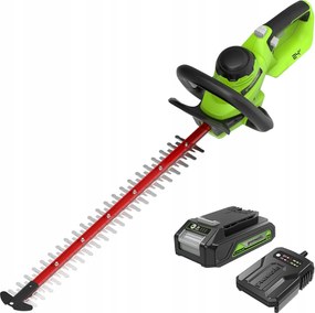 H10 Greenworks Akumulátorové Nůžky Na Živý Plot 24 V G24HT56IIK2 56 CM