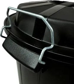 Denox INDUSTRIAL černá / Odpadkový koš / 50 l / PE-HD / bezpečnostní u