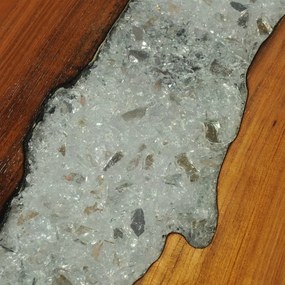 Odkládací stolek, teak, 100x35x75 cm 245065
