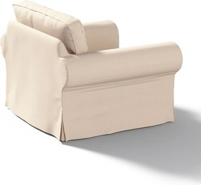 Potah na křeslo IKEA Ektorp barva béžová látka pletený vzor