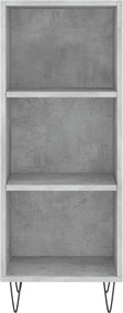 Skříň highboard betonově šedá 34,5x34x180 cm kompozitní dřevo 3199013