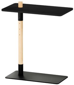 OnaDnes -20% Černý dřevěný odkládací stolek Karup Design Adjust 55 x 30 cm
