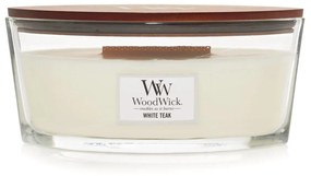 WoodWick - vonná svíčka White Teak (Bílý teak) 453g