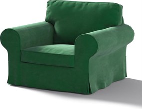 Potah na křeslo IKEA Ektorp barva zelená látka lesklé, sametová