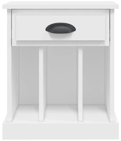 Noční stolek bílý 43 x 36 x 50 cm - Default Title