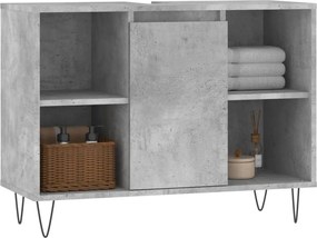 vidaXL Koupelnová skříňka 80 x 33 x 60 cm kompozitní dřevo [831632] Barva: Betonová šedá