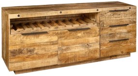 Designová komoda Thunder 175 cm hnědé mango