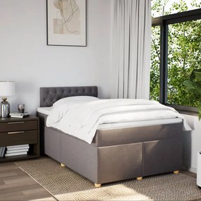 Box spring postel s matrací taupe 120x190 cm textil 3288930