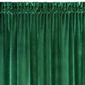 Luxusní sametové závěsy zelené barvy Délka: 300 cm