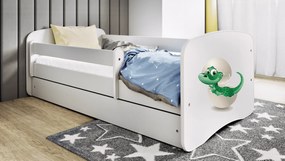 Dětská postel Babydreams dinosaurus bílá