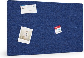 Akustický panel na stěnu 120 x 80 cm, kulaté rohy, tmavě modrá