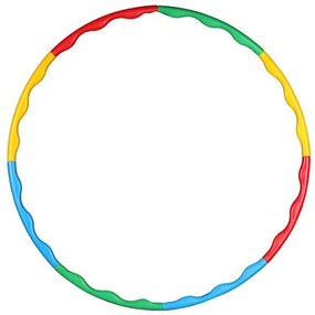 LiveUp Kruh hula hoop rozkládací 8 částí průměr 90 cm