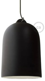 creative cables Keramické stínidlo zvon XL pro závěsné lampy Barva komponentu: Tabulová černá