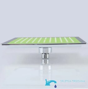 Podomítkový sprchový panel EYN PT86722 v zeleném provedení