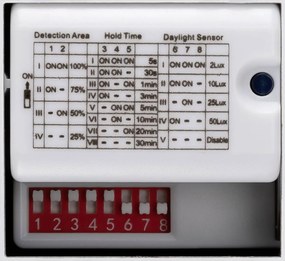 LA 1008901 OUTDOOR BULKHEAD V 360 SENSOR 20W 830/840/856 IP65 IK10, bílý - BIG WHITE (SLV)