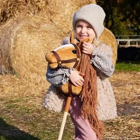 Hoppihorse A3 Chestnut hnědá / Kůň na klacku / hobby horse