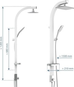 Eisl Sanitär Sprchový komplet Madagaskar 60065