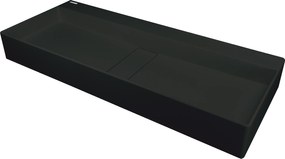 Deante Blur, granitové umyvadlo na desku 800x400x120 mm, černá, DEA-CQB_NU8S