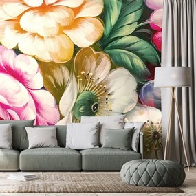 Samolepící tapeta svět květin - 150x100 cm