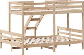 Patrová postel 80 x 200/140 x 200 cm masivní borové dřevo 3207165