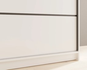 ADRK Furniture Posuvná skříň s zrcadlem Nico 180 ADRK-SW-NIC-180-WW