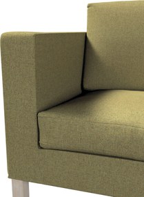 Potah na pohovku IKEA  Karlanda 2-místná, krátký barva zelená látka pletený vzor