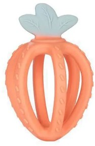Canpol babies Silikonové senzorické 3D kousátko Jahoda Oranžové