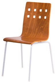 Office Pro Dřevěná židle NELA Barva nohou: Šedá, Barva dřeva12: Třešeň