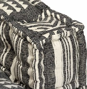 vidaXL 2místný modulární pouf pruhovaný textil [244977] Barva: Patchwork