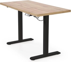 Výškově nastavitelný stůl B54 120 cm dub artisan/černý