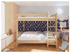 HP-Nábytek Patrová postel Elin - SMRK ROZMĚR: 90 x 200 cm