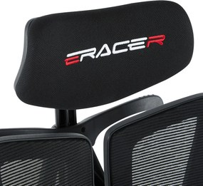 Ergonomická kancelářská židle E-racer VANTOR - černá síťovina