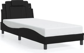 Rám postele Viana s LED bez matrace černý 90 x 190 cm 3213987