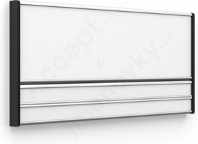 ACCEPT Dveřní tabulka ACS 187 x 93 mm - stříbrná tabulka