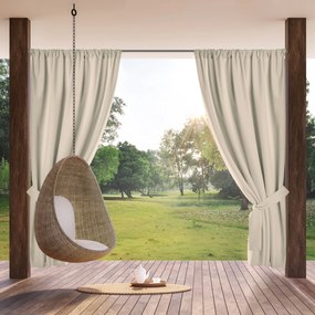 ZAHRADNÍ VODĚODOLNÝ ZÁVĚS NA PÁSCE GARDEN 155X200 CM KRÉMOVÁ
