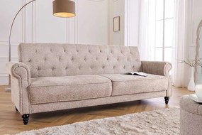Designová rozkládací sedačka Talise 220 cm šedo-hnědá