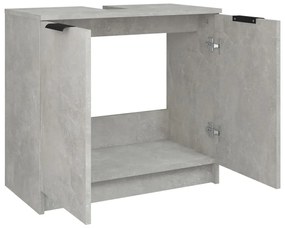 Koupelnová skříňka betonově šedá 64,5 x 33,5 x 59 cm kompozit