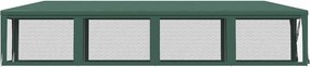 Party stan s 10 síťovanými bočnicemi zelený 3 x 12 m HDPE 319248