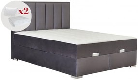 Postel HUGO typ 2 - šedá 140 × 200 cm