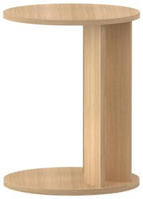 Kulatý odkládací stolek v dekoru dubu ø 50 cm Nora – TemaHome