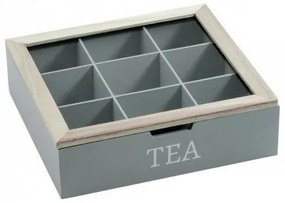 EH Box na čajové sáčky 24 x 24 x 7 cm, šedá