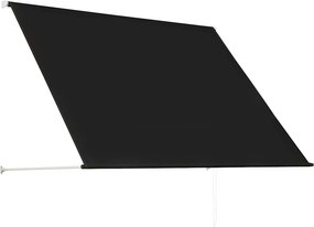Zatahovací markýza antracitová 200 x 150 cm 143759