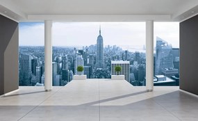 Postershop Fototapeta: Výhled na Manhattan (Terasa) - 184x254 cm