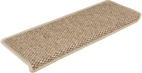 Samolepicí rohože na schody Sisal-Look 30 ks 65x21x4 cm Písek 3365891