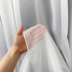 Voálová záclona s olůvkem bílá metraž Ervi 40760