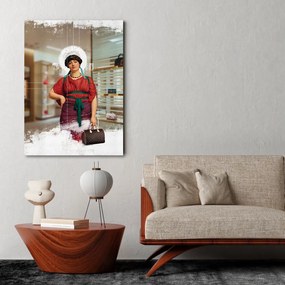 Gario Obraz na plátně Žena nakupuje - Jose Luis Guerrero Rozměry: 40 x 60 cm