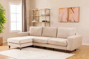 Hanah Home Rohová pohovka BERLIN levá krémová