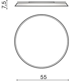 Azzardo AZ2739 - LED Stropní svítidlo CORTONA 1xLED/50W/230V 4000K