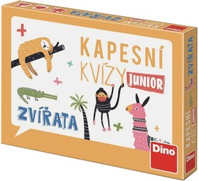 DINO Kapesní kvízy Junior Zvířata 106 otázek dn622319
