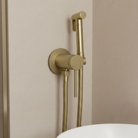 Rea Foss Clif, podomítková bidetová baterie, zlatá matná, REA-B5844